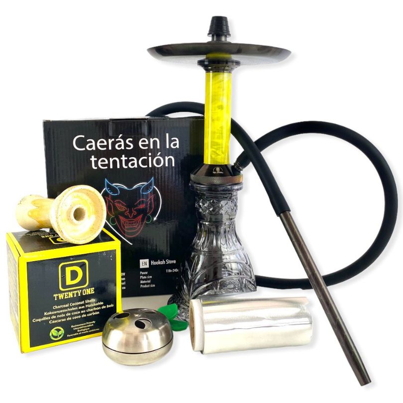 PACK MR SHISHA BABY PRO AMARILLA - PACK DE CACHIMBA